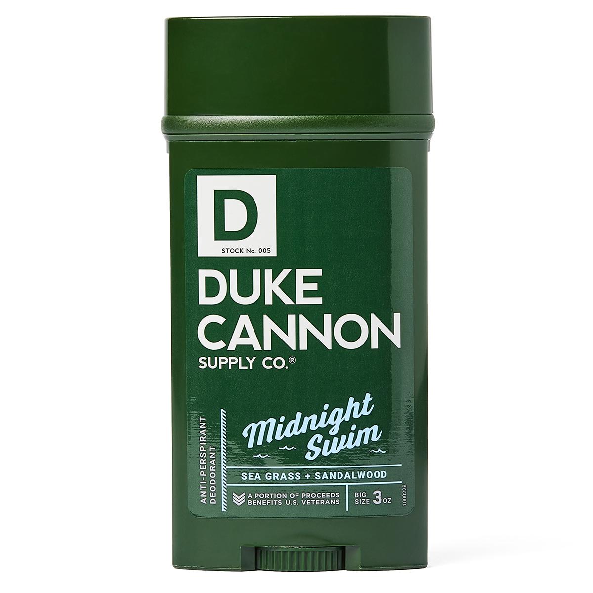 Click here for Duke Cannon Midnight Swim Antiperspirant Deodorant prices