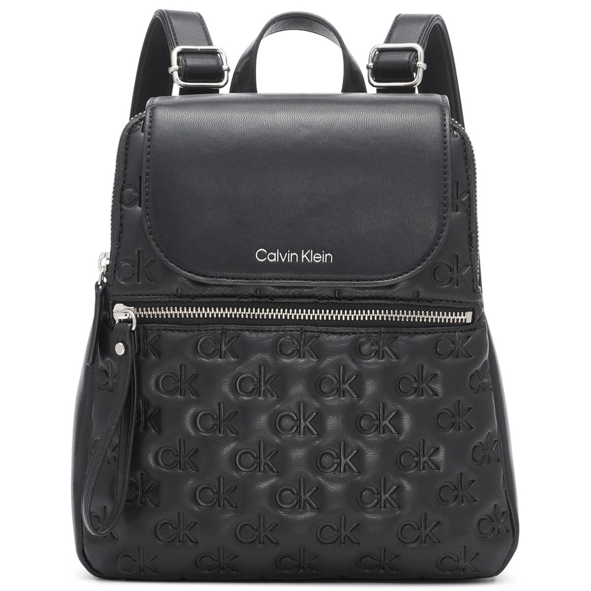Calvin Klein Garnet Triple Compartment Backpack - Black/silver
