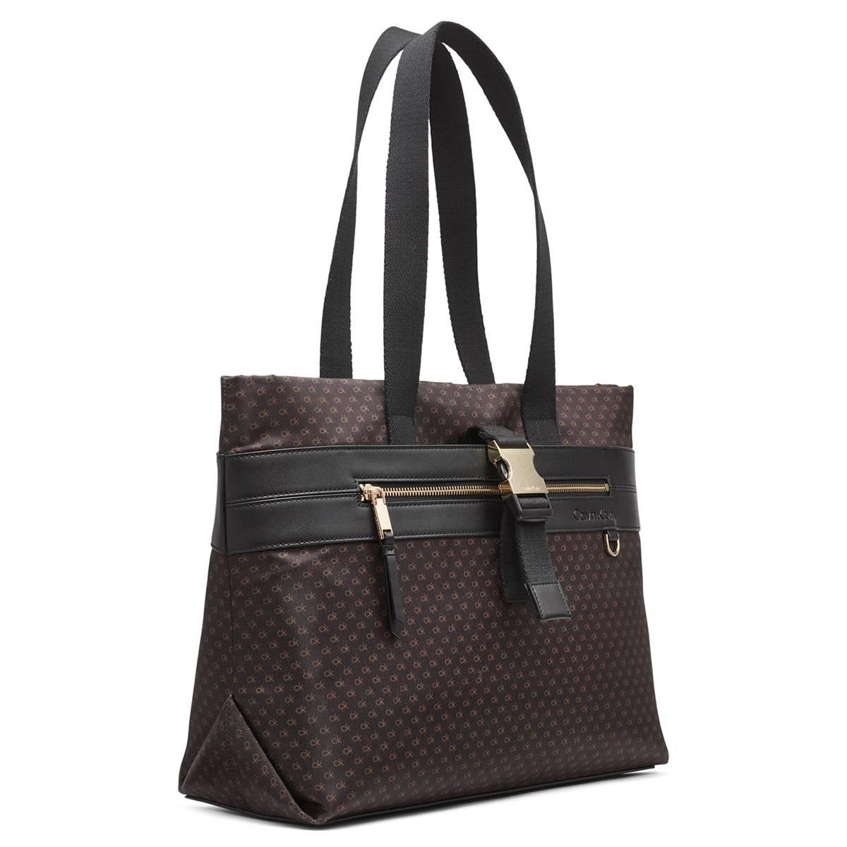 Click here for Calvin Klein Elora Mini Signature Top Zipper Tote... prices