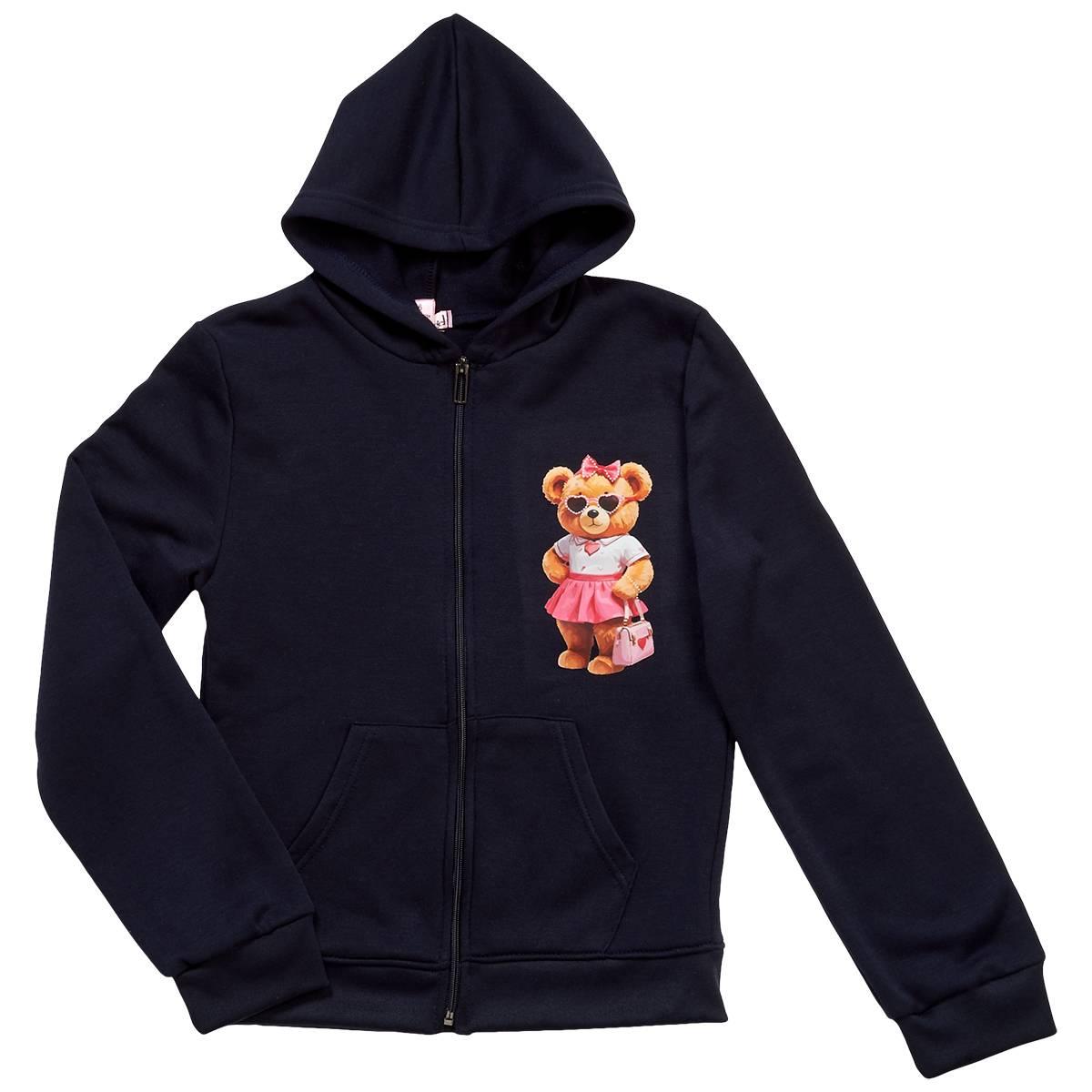 Click here for Girls (7-16) Pink Angel(tm) Heart/Bear Fleece Zip... prices