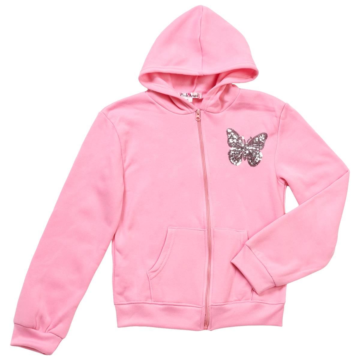Click here for Girls (7-16) Pink Angel(tm) Solid Sequin Butterfly... prices