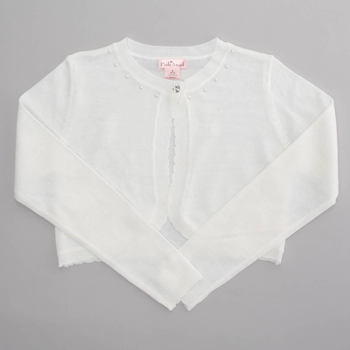 Click here for Girls (7-16) Pink Angel(tm) Long Sleeve Faux Pearl... prices