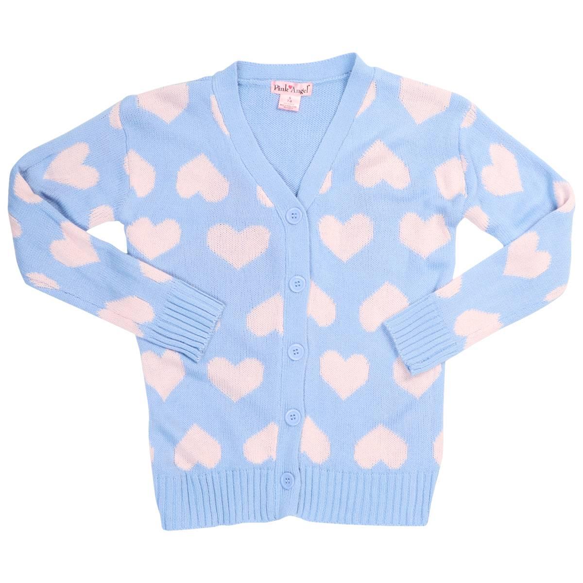 Click here for Girls (7-16) Pink Angel(tm) Heart Cardigan prices