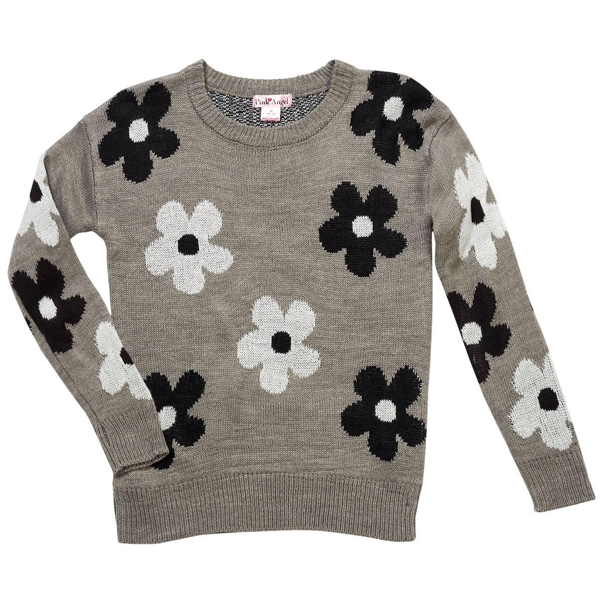 Click here for Girls (7-16) Pink Angel(tm) Daisy Crew Long Sweate... prices