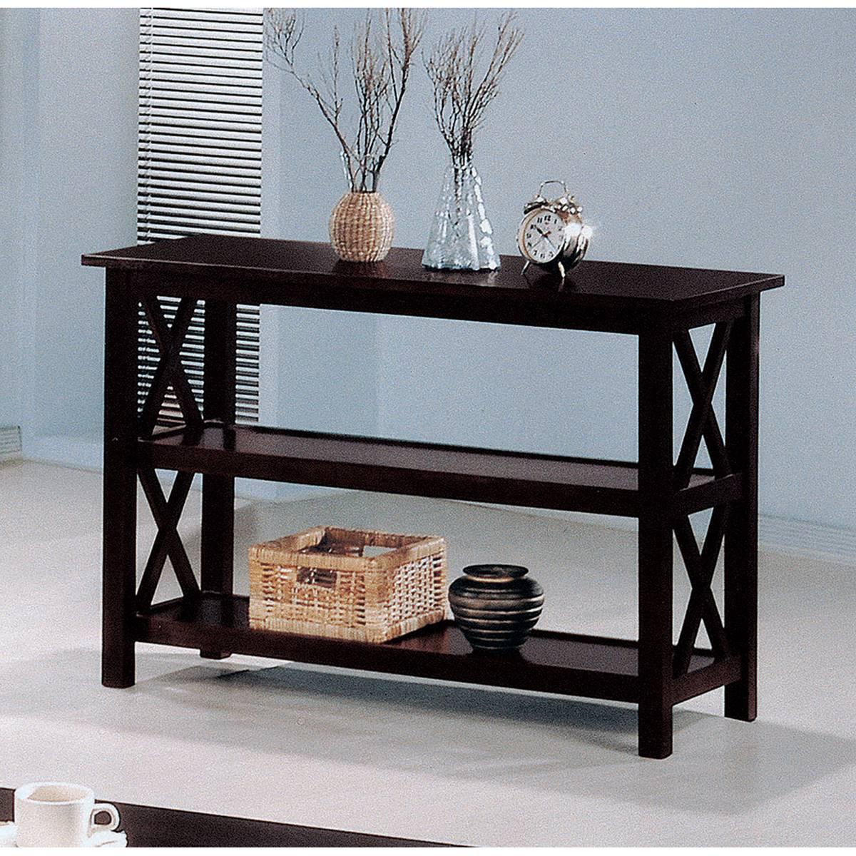 Click here for Coaster Sofa Table with 2-shelf - Deep Merlot prices