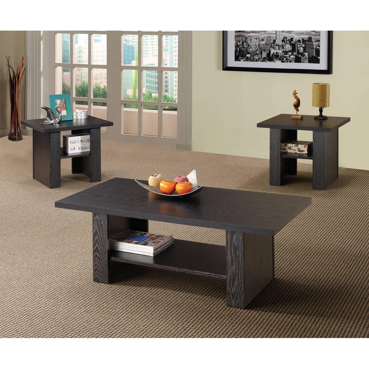 Click here for Coaster 3pc. Occasional Table Set - Black Oak prices