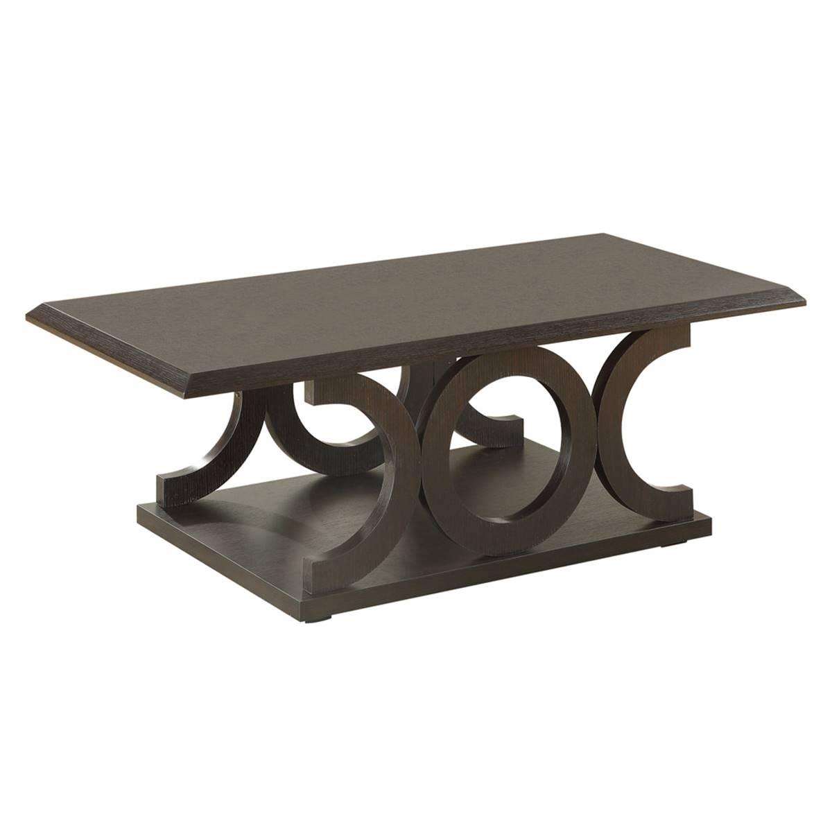 Click here for Coaster C-shaped Base Coffee Table - Cappuccino prices