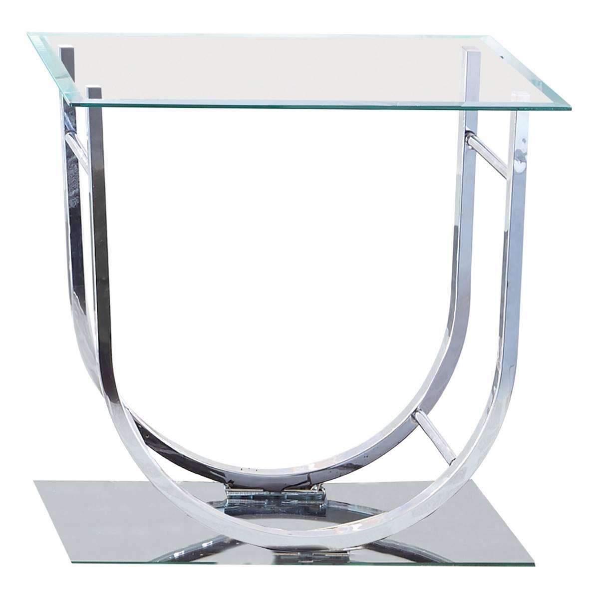 Click here for Coaster U-shaped End Table - Chrome prices