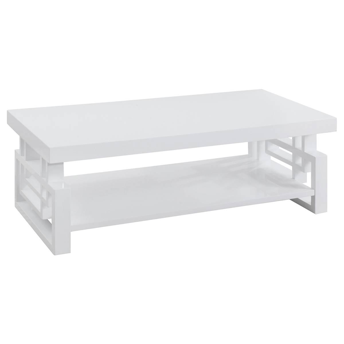 Click here for Coaster Rectangular Coffee Table - High Glossy Whi... prices