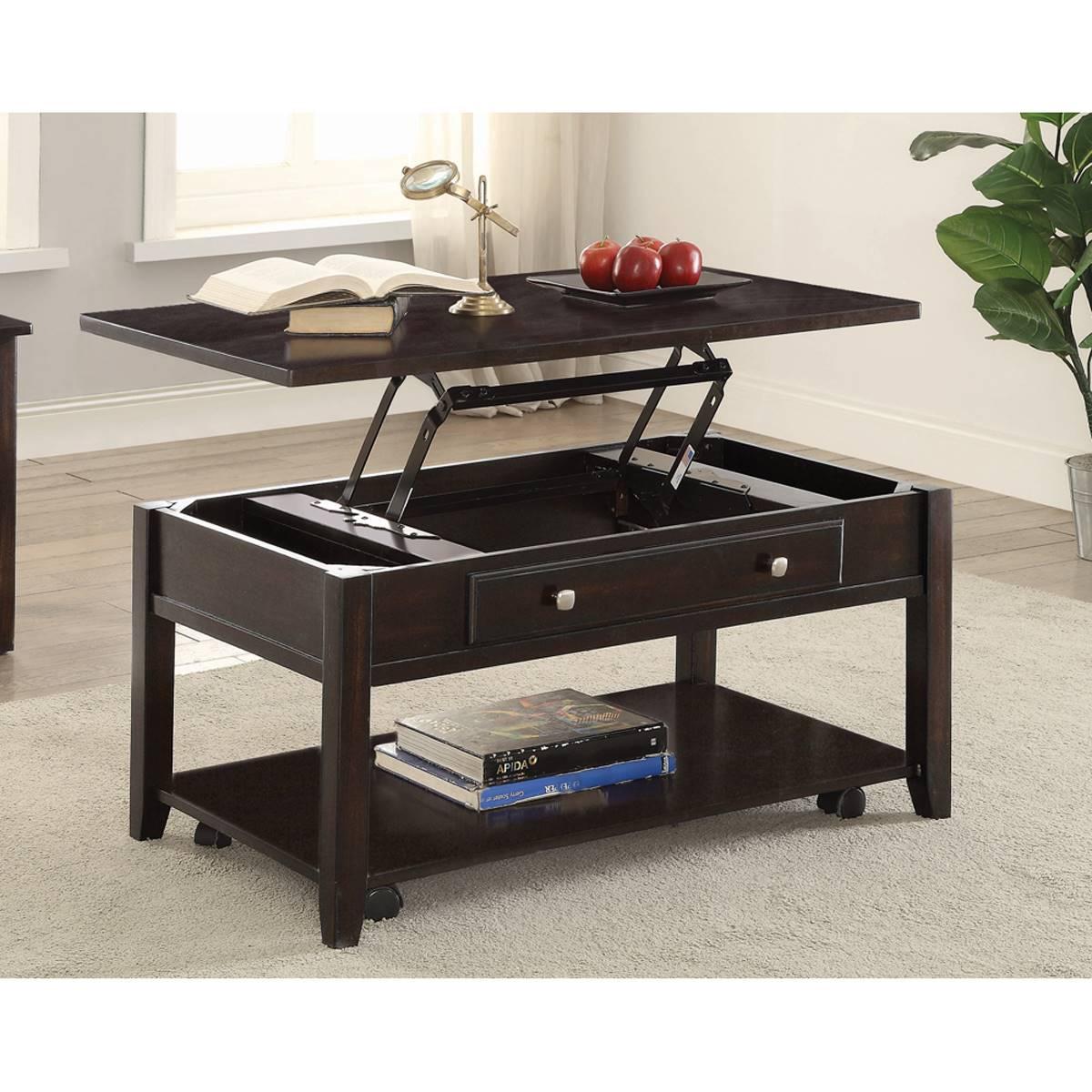 Click here for Coaster Rectangular Lift-Top Coffee Table - Walnut prices