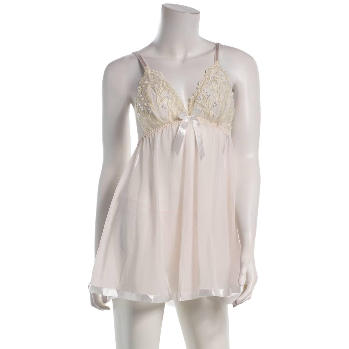 Click here for Womens Spree Intimates 2pc. Pearl & Lace Mesh Baby... prices