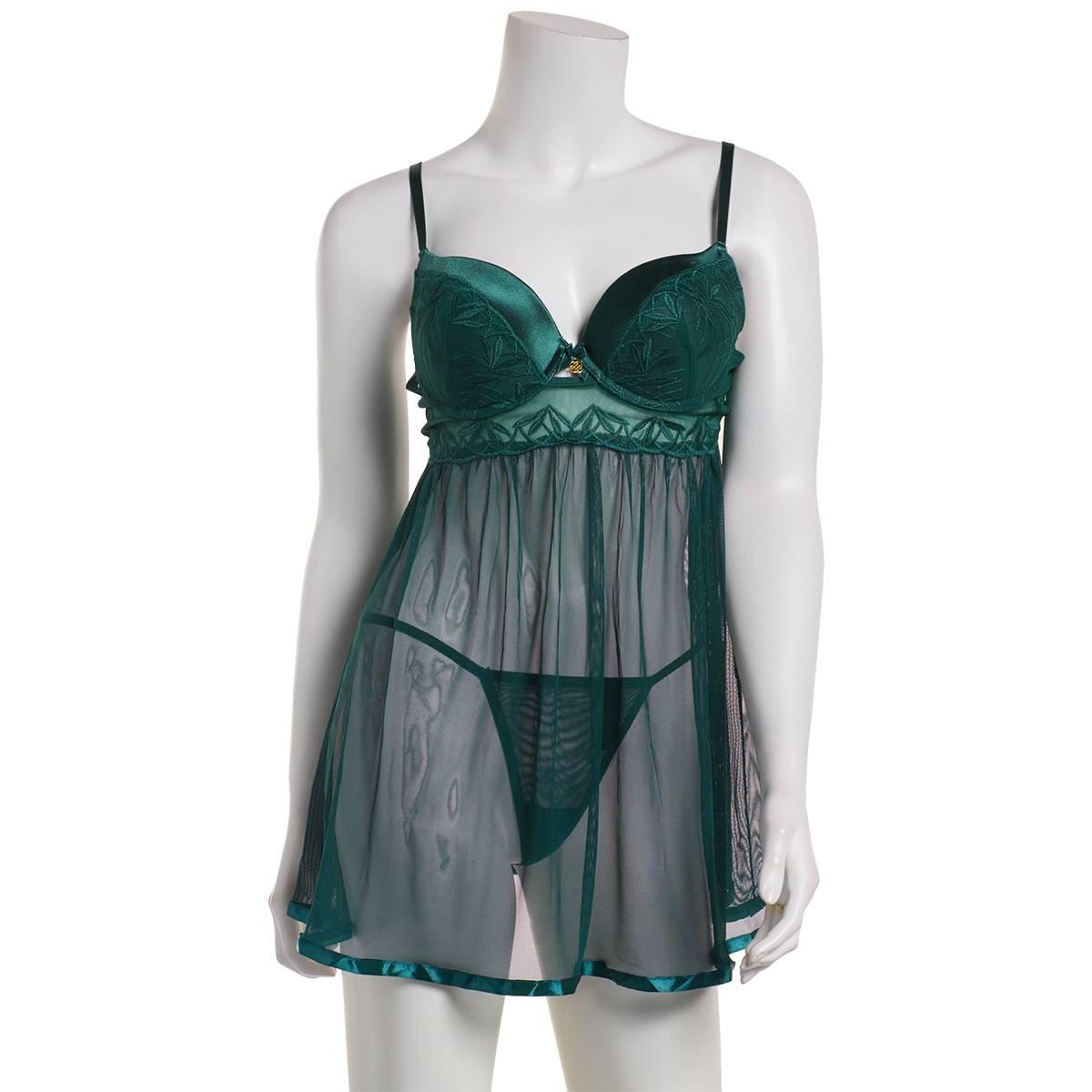 Click here for Womens Daisy Fuentes Embroidered Satin Babydoll prices