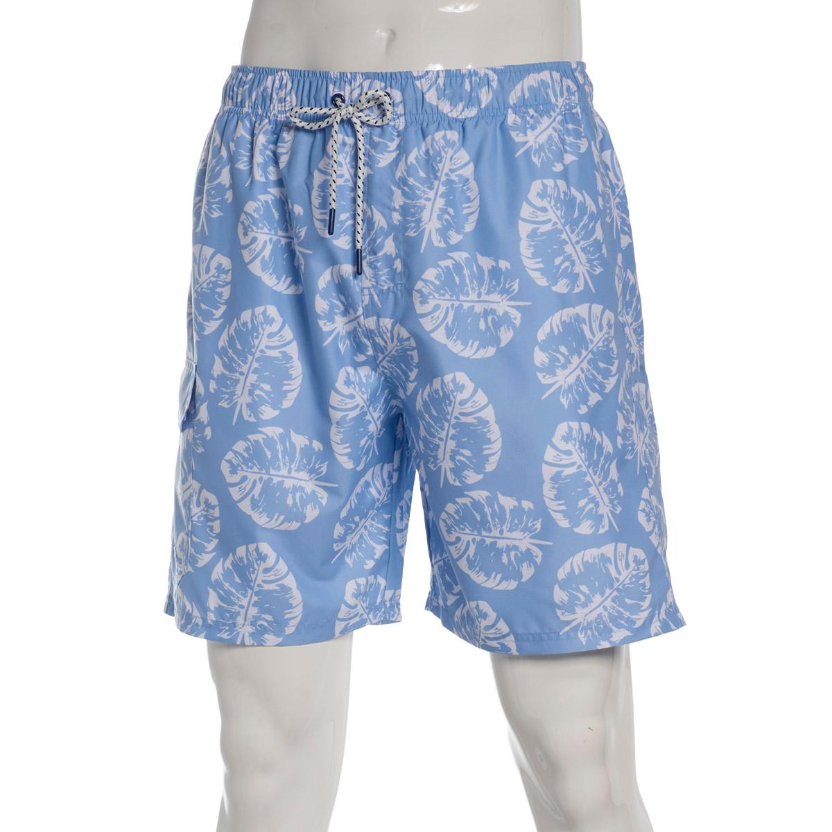 Click here for Young Mens SURFZONE(R) Blue Palm Leaf Swim Trunks prices