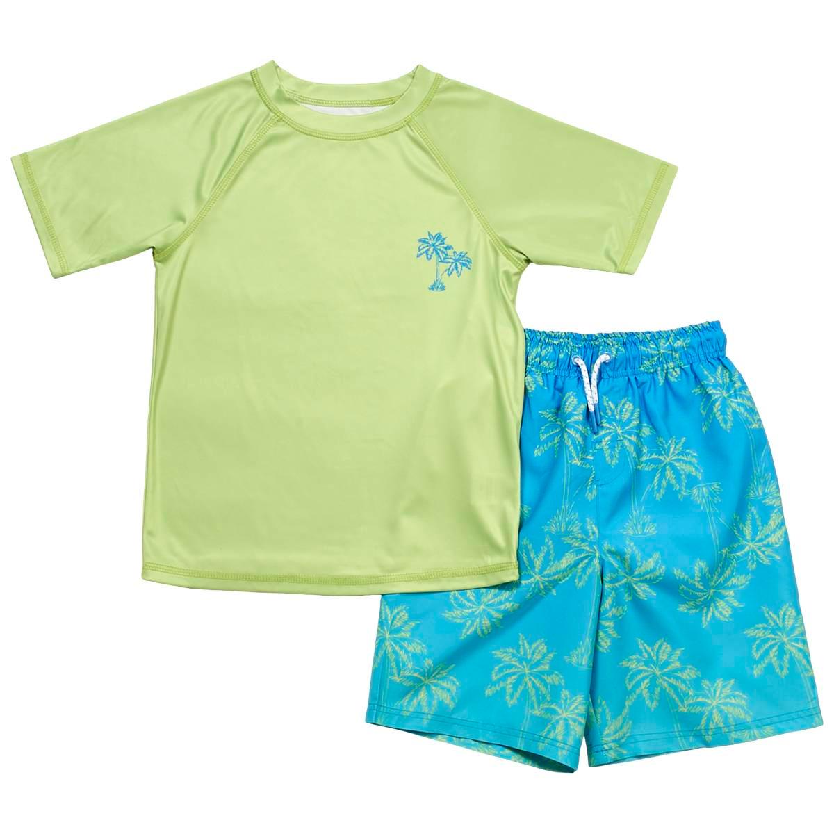 Click here for Boys (4-7) SURFZONE(R) Short Sleeve Palms Rash Gua... prices
