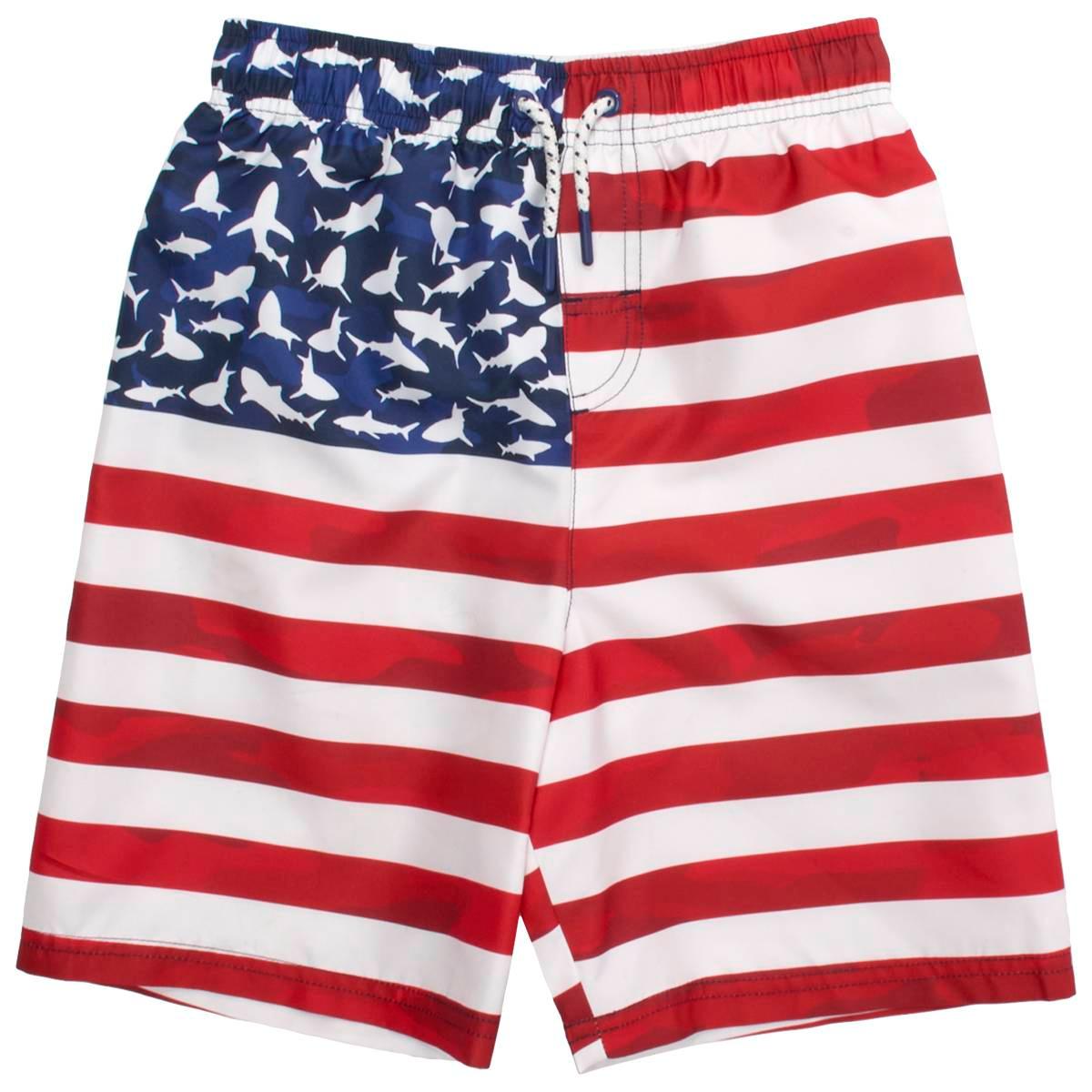 Click here for Boys (4-7) SURFZONE(R) Americana Swimsuit prices