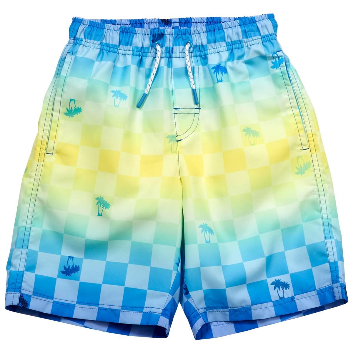 Click here for Boys (8-20) SURFZONE(R) Checkered Palms Swim Trunk... prices
