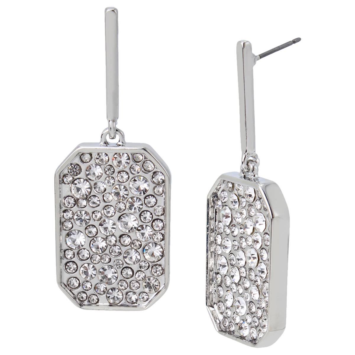 Click here for Steve Madden Pave ID Tag Drop Earrings prices