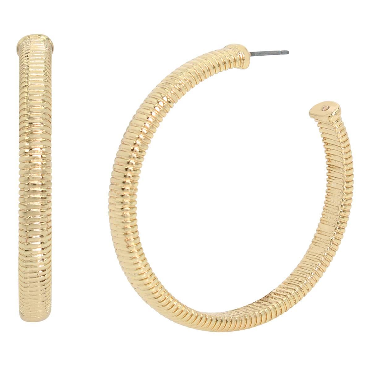 Click here for Steve Madden Gold Omega Hoop Earrings prices