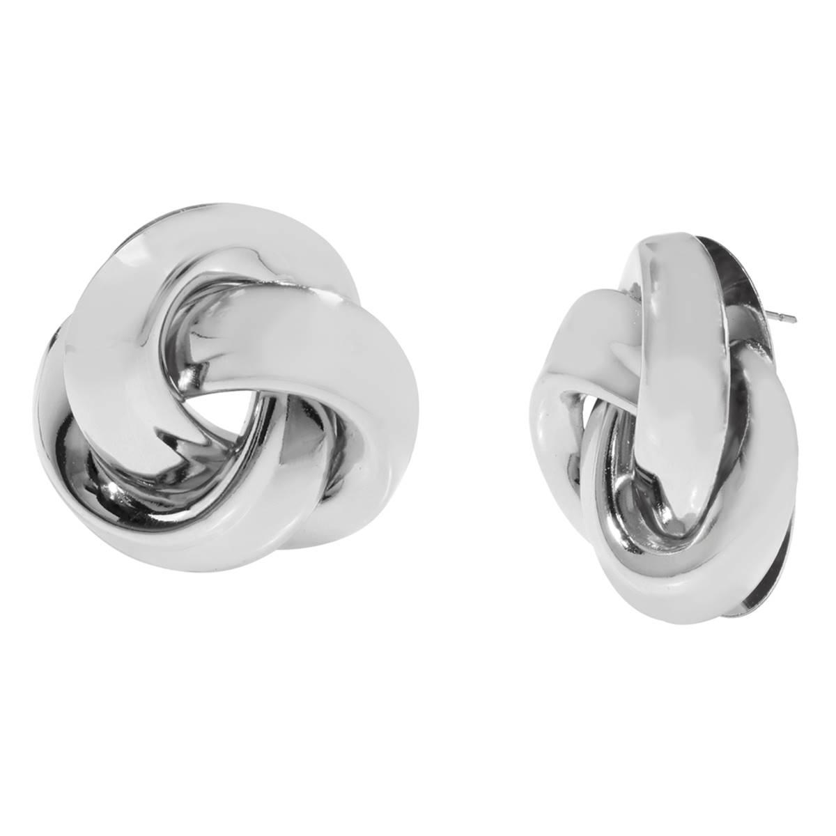 Click here for Steve Madden Rhodium Knot Statement Stud Earrings prices