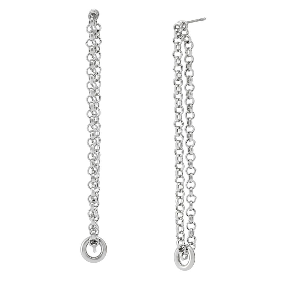 Click here for Steve Madden Interlocking Ring Swag Chain Dangle E... prices