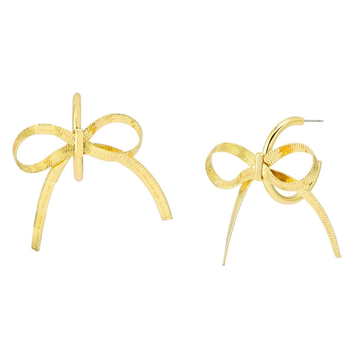 Click here for Steve Madden Bow Chain Hoop Earrings prices