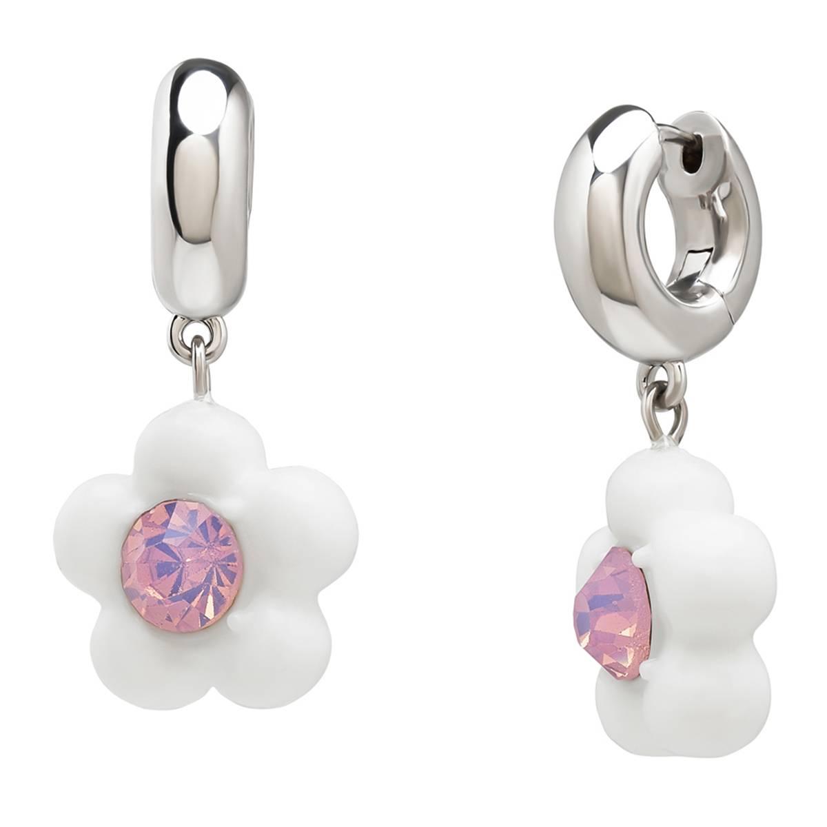 Click here for Betsey Johnson Spring Daisy Charm Huggie Drop Earr... prices