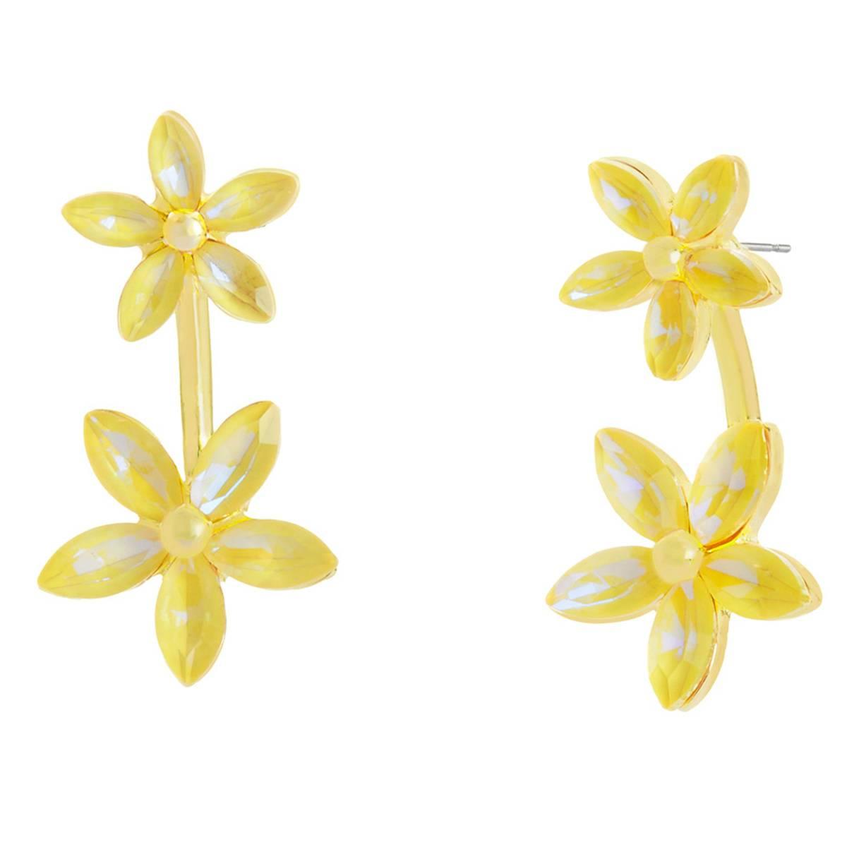 Click here for Betsey Johnson Garden Glam Daisy Front Back Earrin... prices