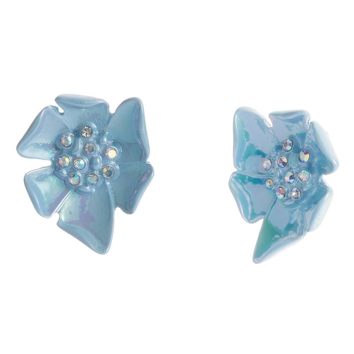 Click here for Betsey Johnson Garden Glam Flower Stud Earrings -... prices