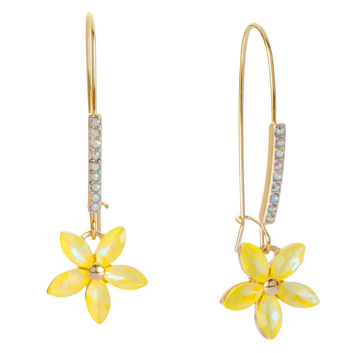 Betsey Johnson Garden Glam Daisy Drop Earrings