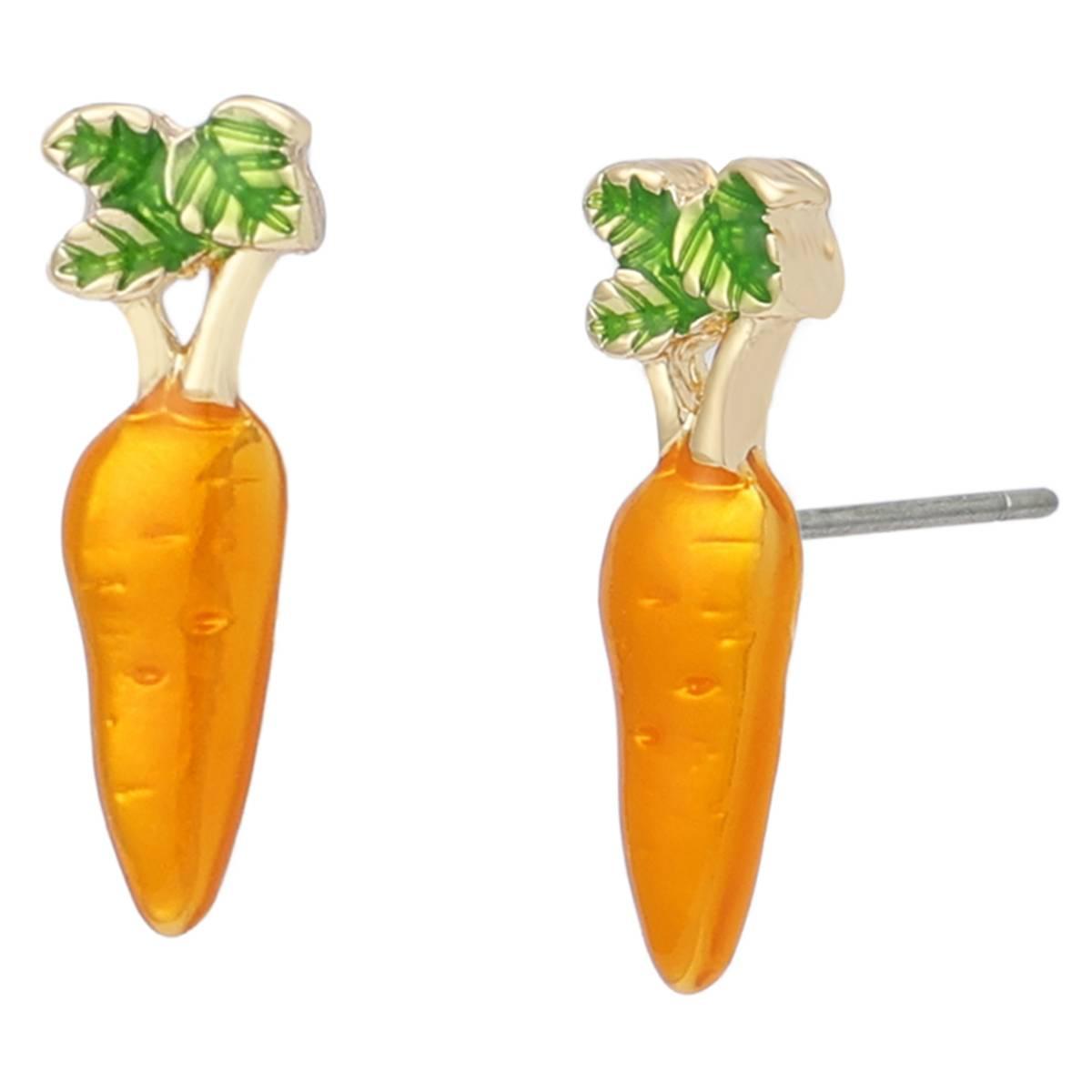 Click here for Betsey Johnson Spring Chick Carrot Stud Earrings prices