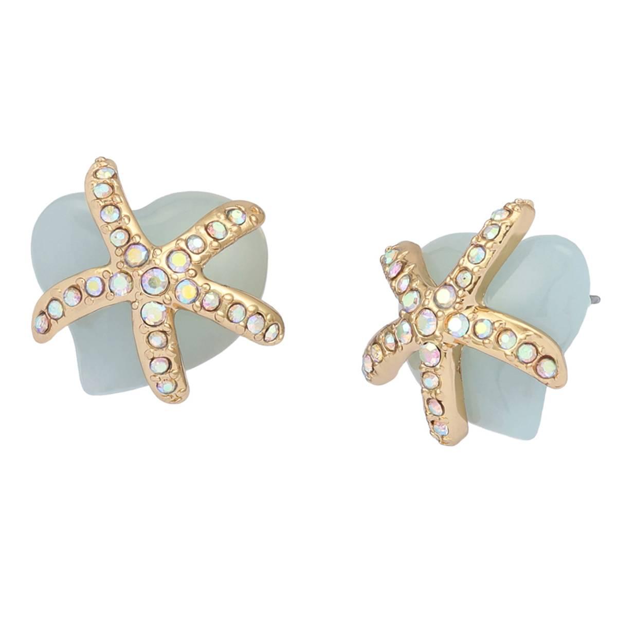 Click here for Betsey Johnson Starfish Heart Stud Earrings prices