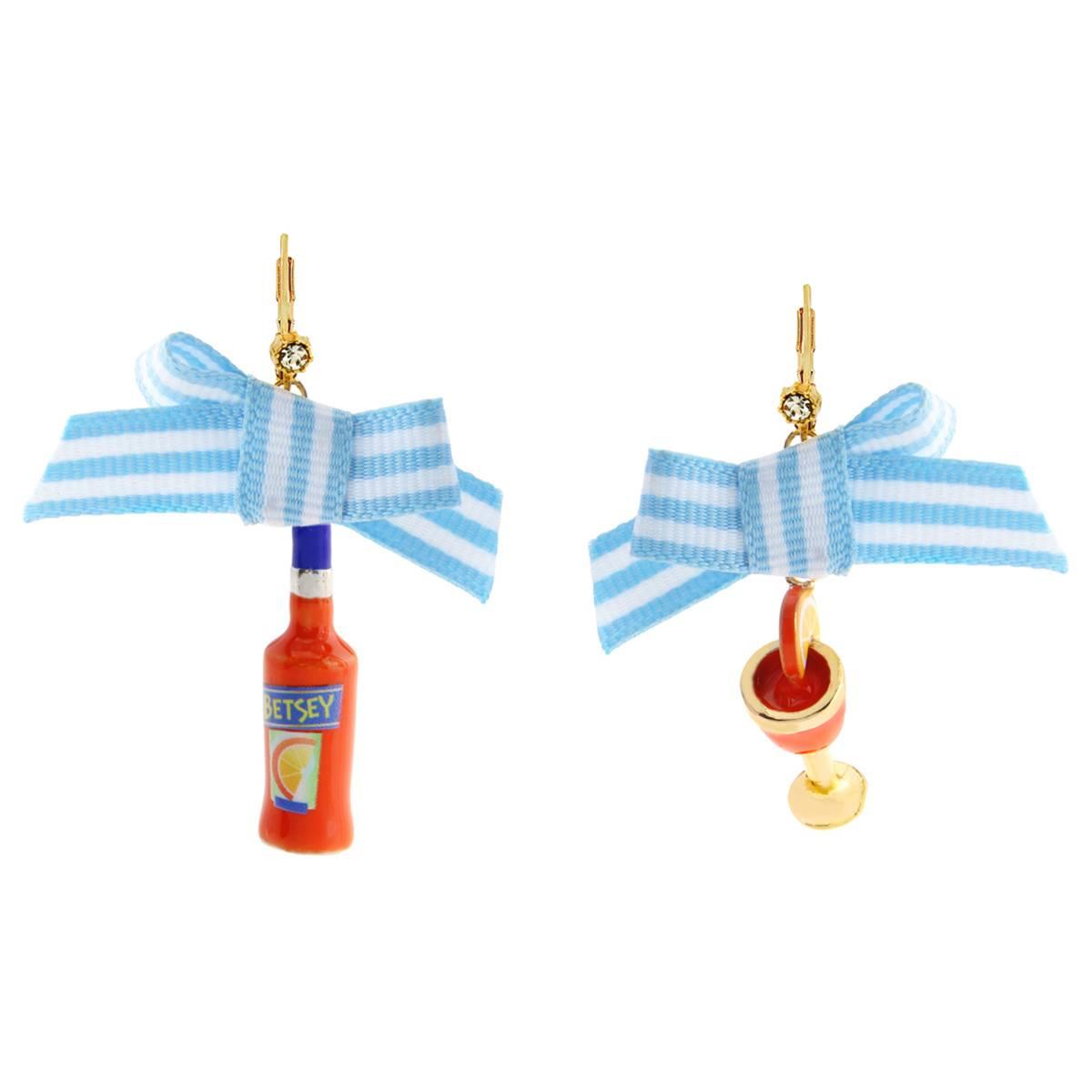 Click here for Betsey Johnson Girl Dinner Betsey Spritz Drop Earr... prices
