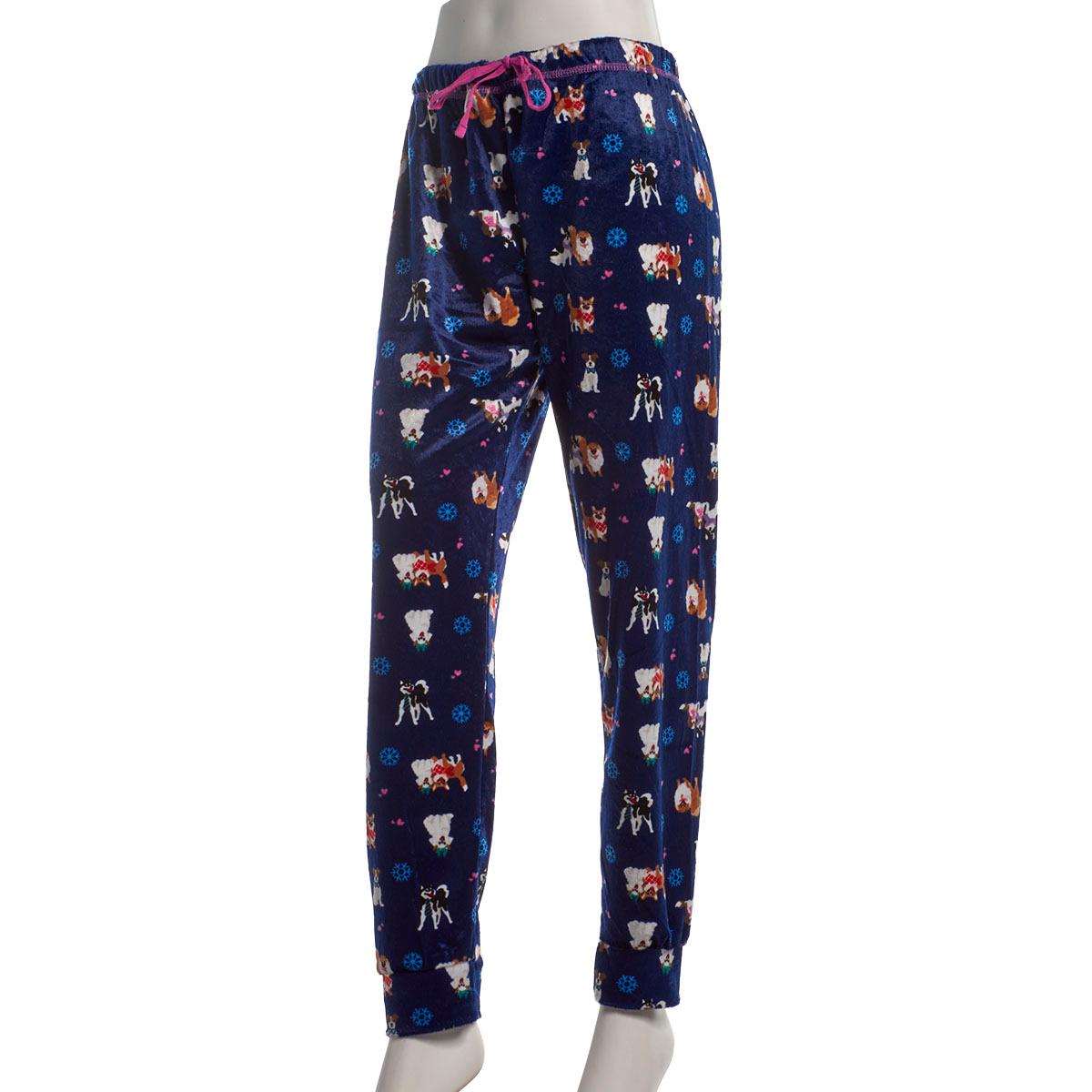 Click here for Womens Attraction De Nuit Dogs Velour Jogger Pajam... prices