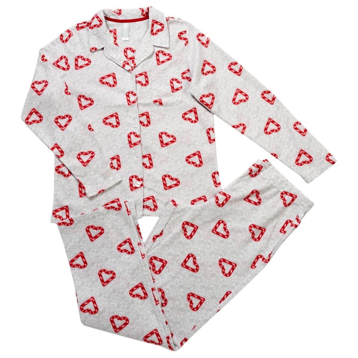 Click here for Womens Charmour Long Sleeve Folded Candy Cane V-Ne... prices