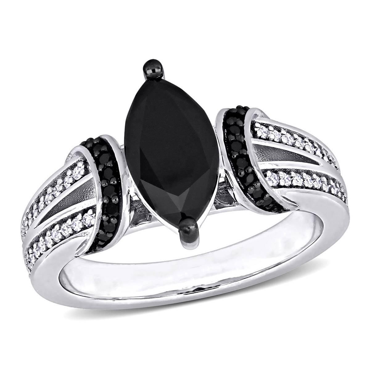 Click here for Sophia B 2 1/4ctw. Black & White Marquise Diamond... prices