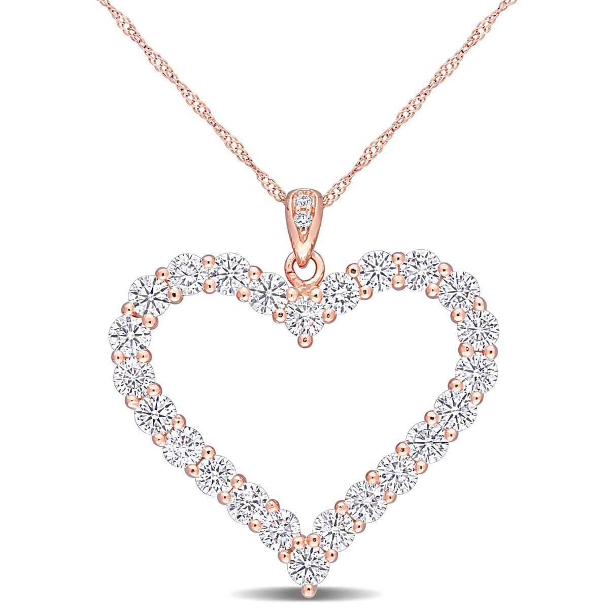 Click here for Sterling Silver 18kt. Rose Gold Dew Moissanite Pen... prices