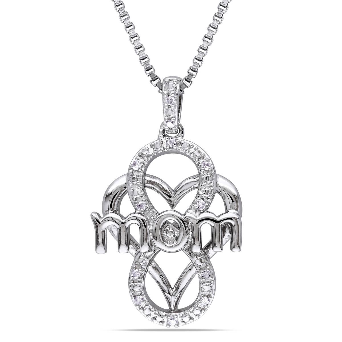 Click here for Sophia B Sterling Silver 0.06ctw. Diamond Infinity... prices