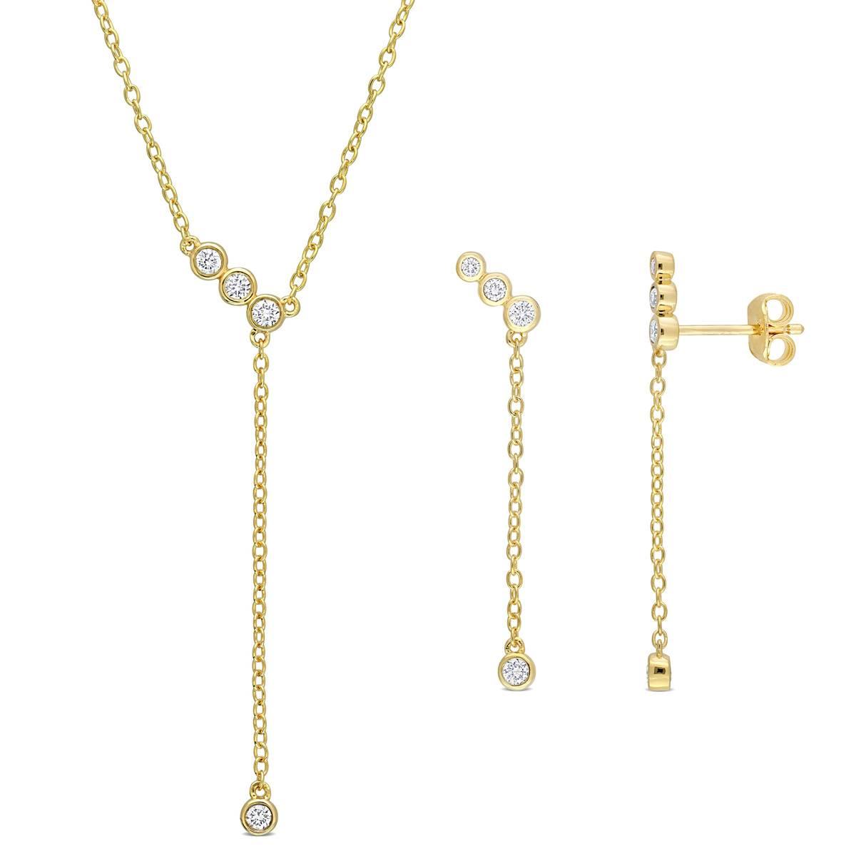 Click here for Diamond Classics(tm) 1/3ctw. Diamond Earrings & Ne... prices
