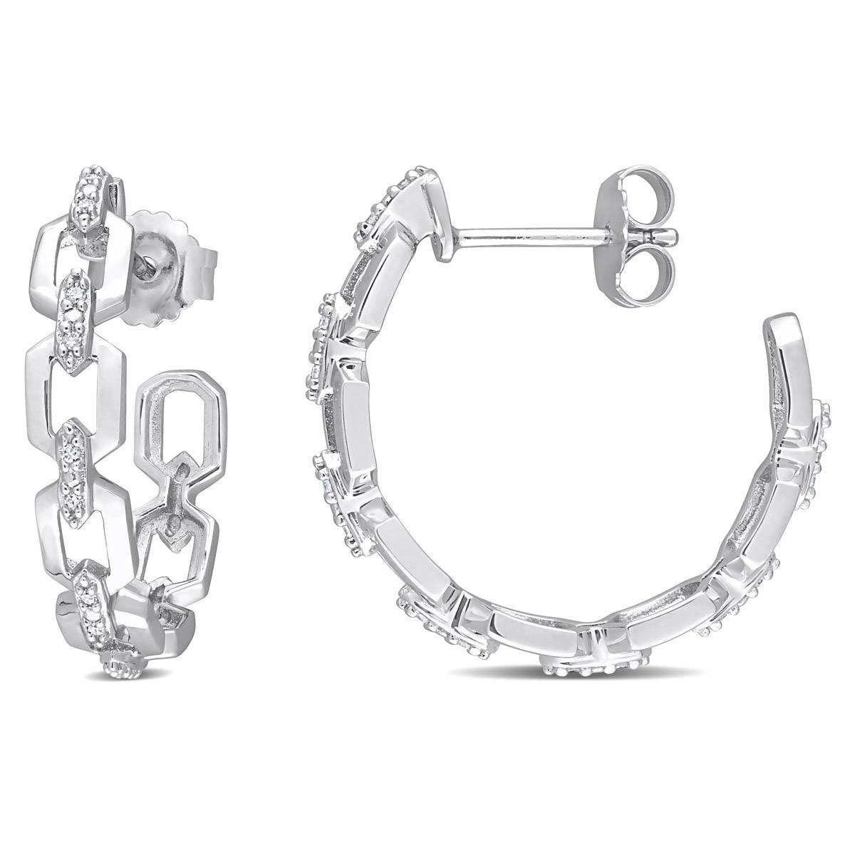 Click here for Sophia B Sterling Silver 1/7ctw. Diamond 3/4 Chain... prices