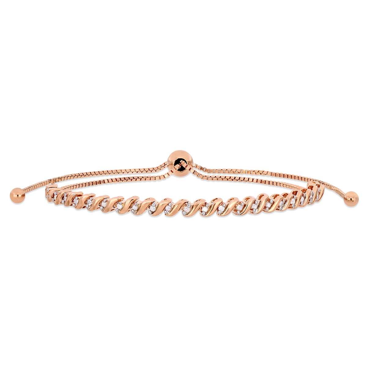 Click here for Diamond Classics(tm) Sterling Silver & Pink 1/4ctw... prices