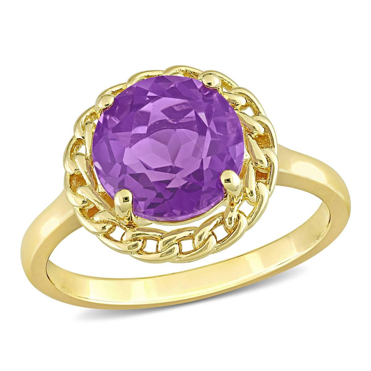 Click here for Sophia B 2 1/4ctw. African Amethyst Gemstone Ring prices