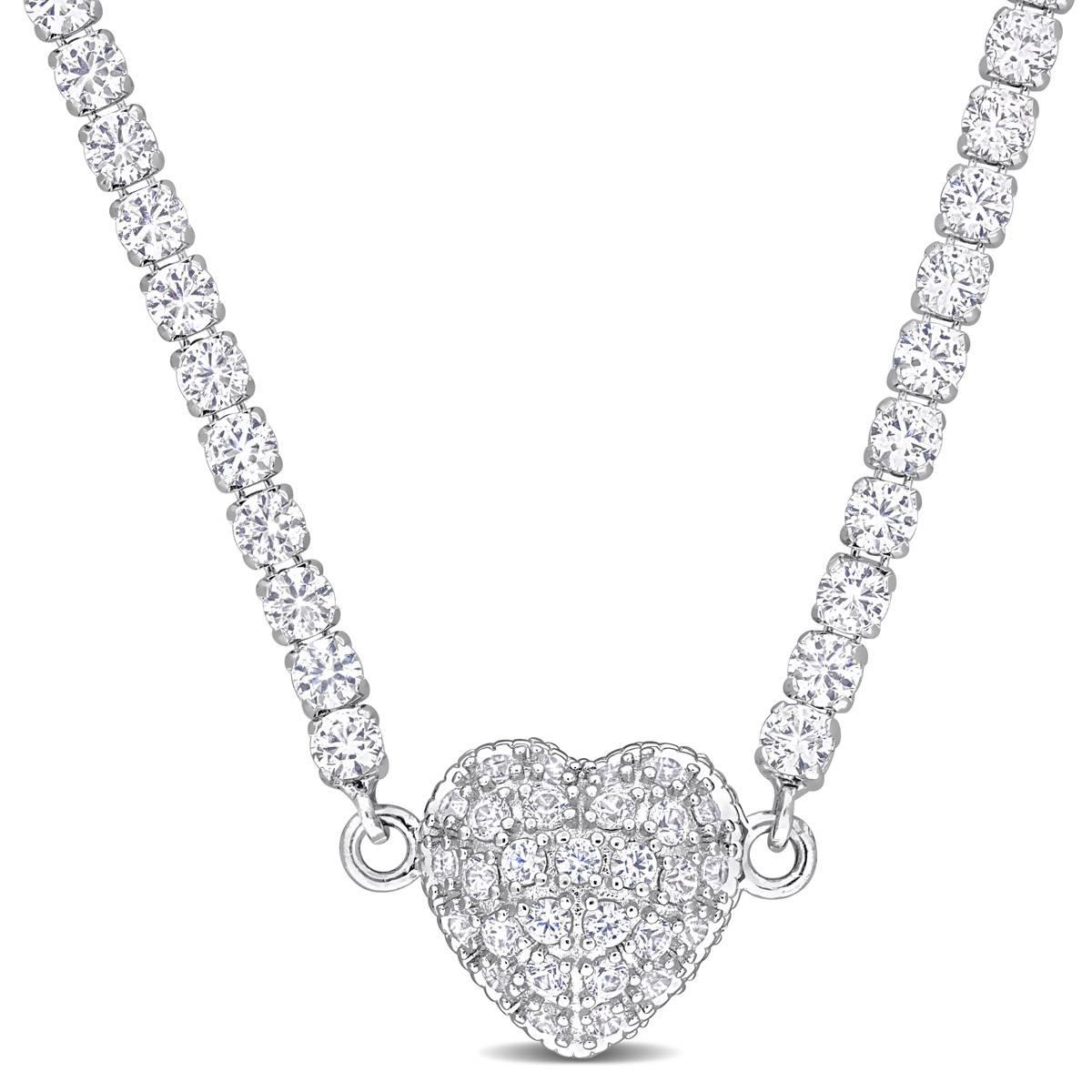 Click here for Sophia B 17 1/2ctw. Created White Sapphire Pendant... prices
