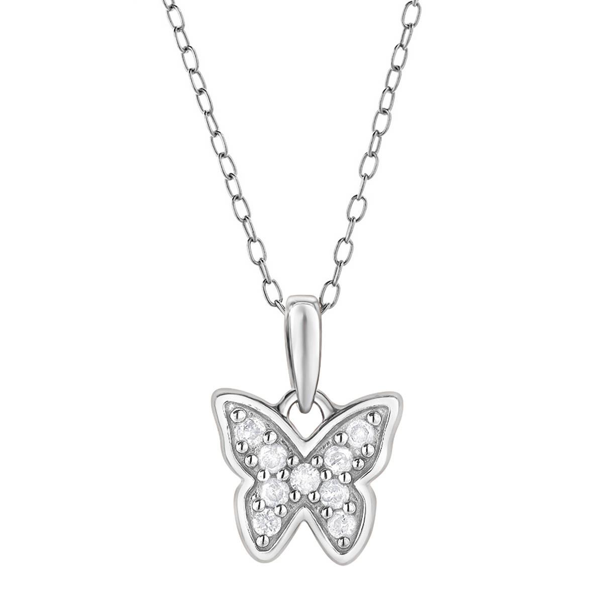 Click here for Nova Star(R) 1/10ctw. Lab-Grown Diamond Butterfly... prices