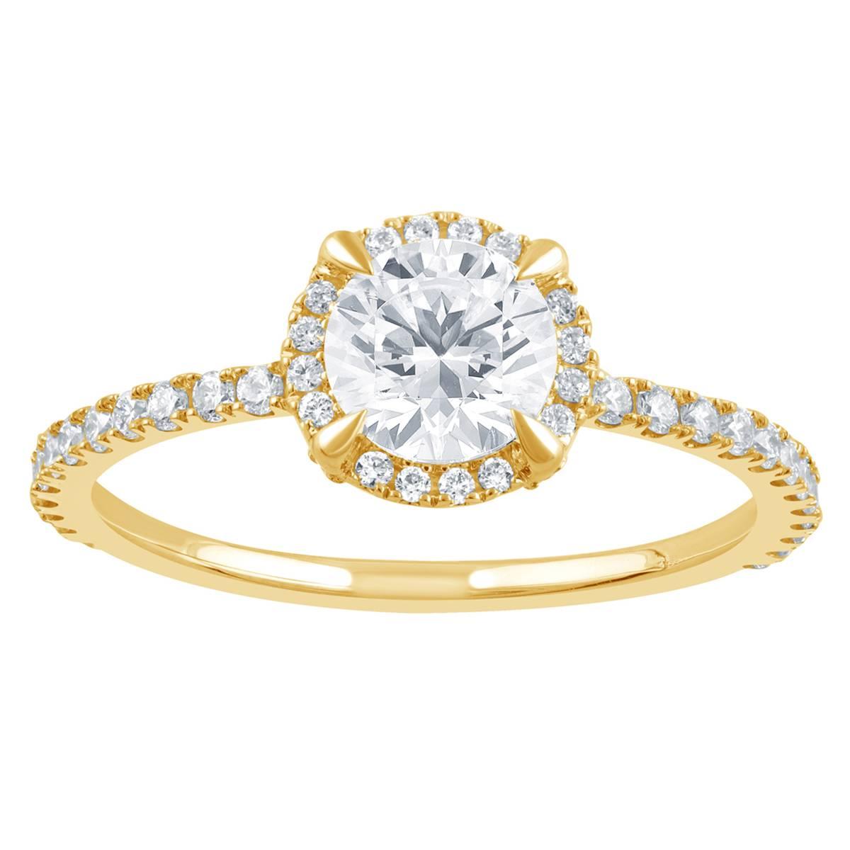 Click here for Nova Star(R)14kt. Yellow Gold & 1 1/4ctw. Oval Eng... prices