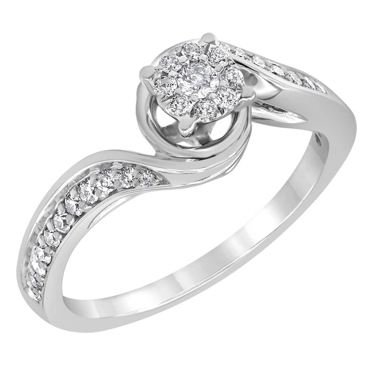 Click here for Diamond Classics(tm) White Gold 1/3ctw. Diamond En... prices