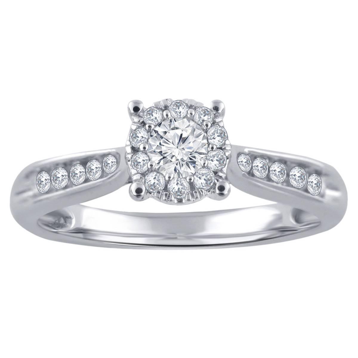 Click here for Diamond Classics(tm) White Gold 14kt. 3/8ctw. Enga... prices