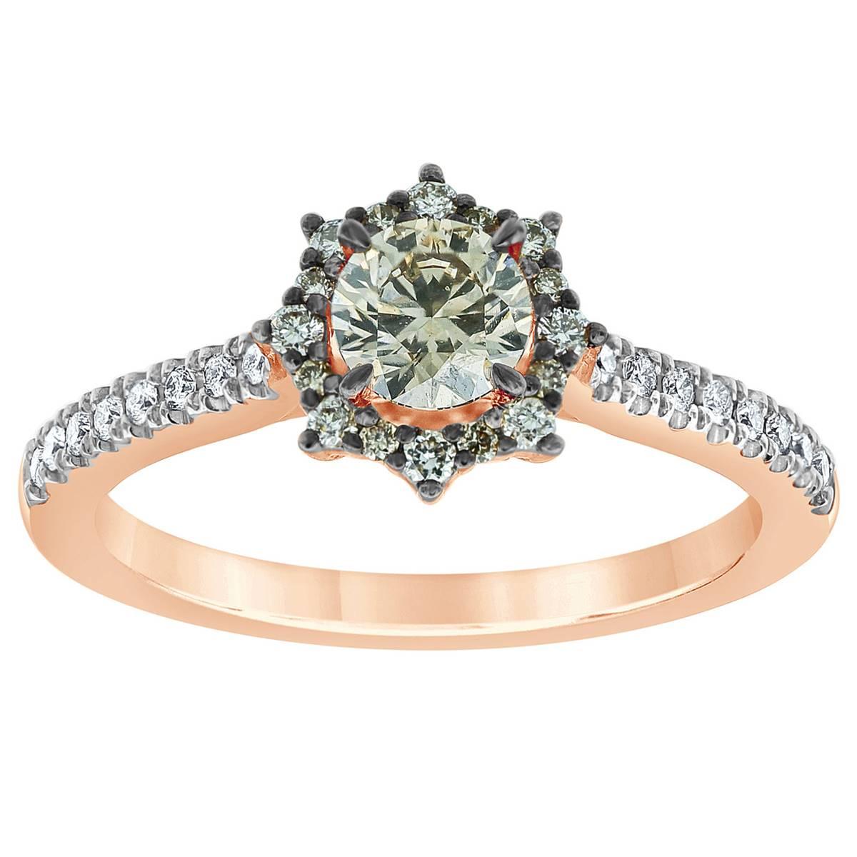 Click here for Diamond Classics(tm) Rose Gold 3/4ctw. Diamond Eng... prices