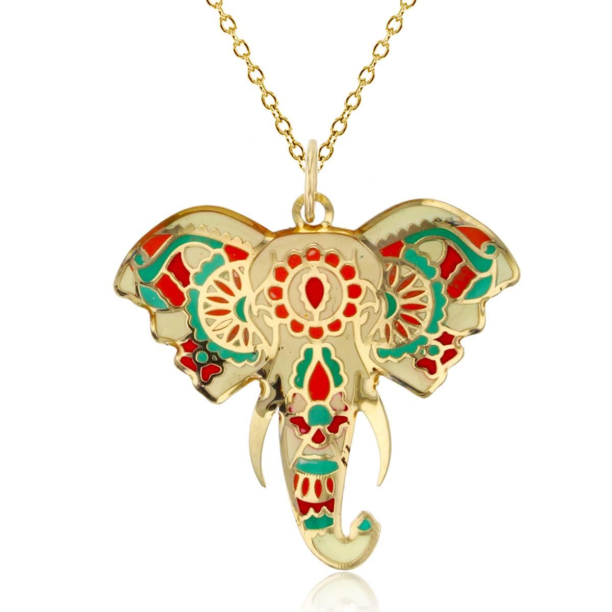 Click here for Gold Classics(tm) 14kt. Multicolor Elephant Head N... prices
