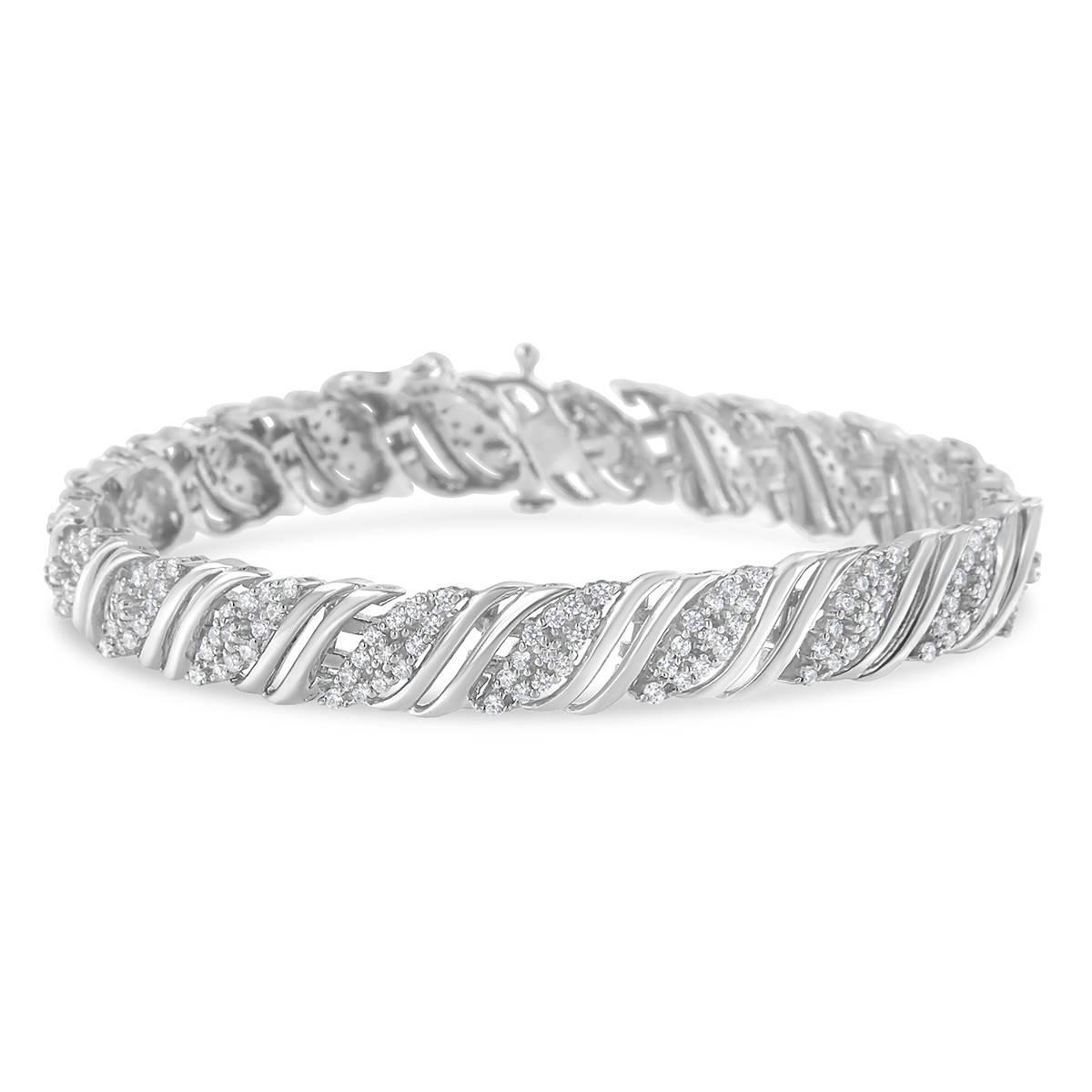 Click here for Diamond Classics(tm) Sterling Silver Double Wrap B... prices