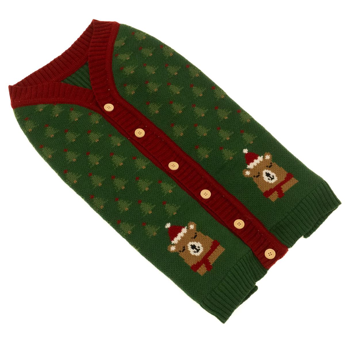 Click here for North Paw Christmas Bear Pet Sweater prices